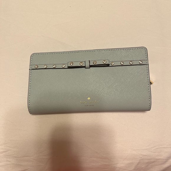 kate spade | Bags | Brand New Never Used Kate Spade Baby Blue Wallet ...